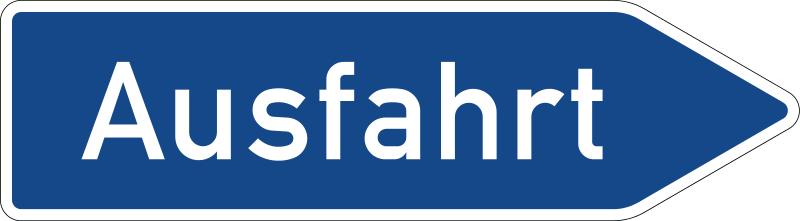 Advisory signs - Trafficsigns in Germany