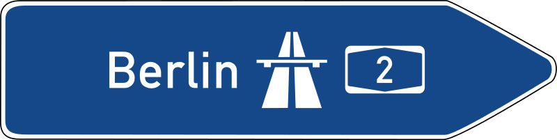 Advisory signs - Trafficsigns in Germany